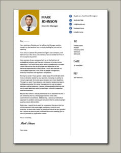 Diversity Manager cover letter example, Chief, officer, inclusion ...