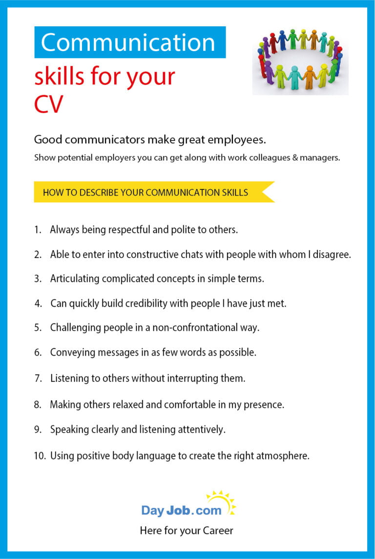 Communications Officer CV template, internal, senior, skills, career ...